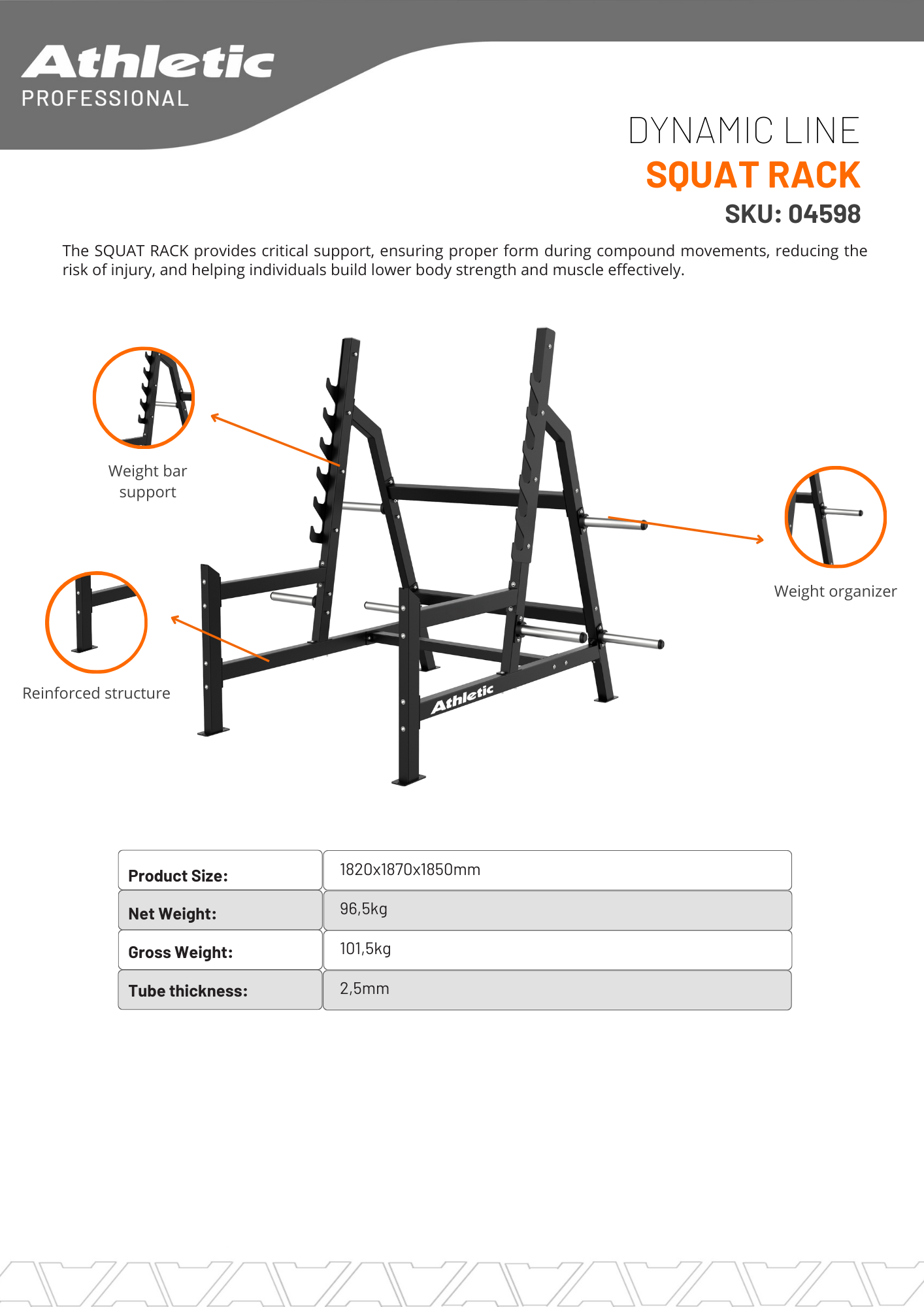 DYNAMIC LINE - SQUAT RACK
